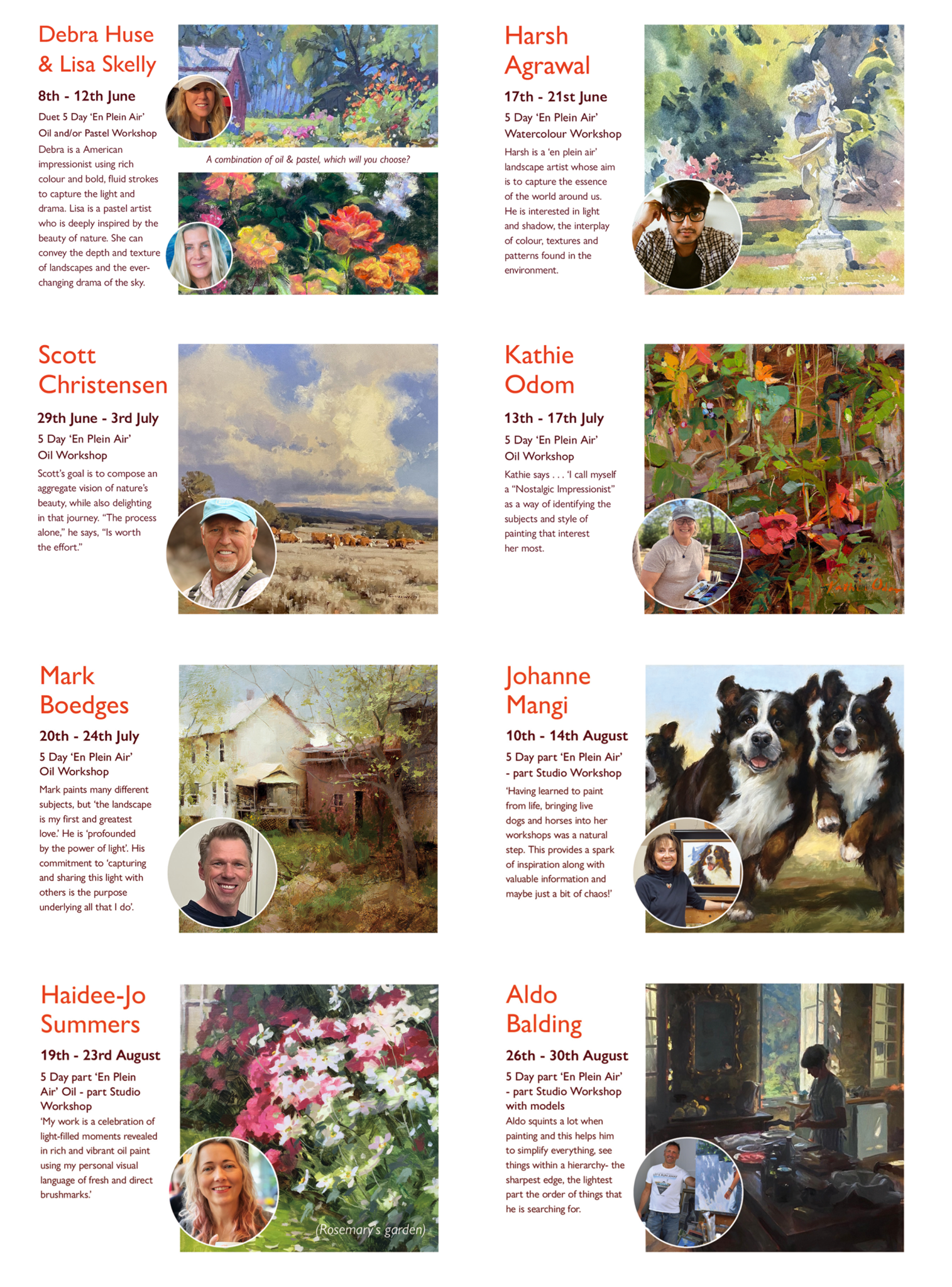 Master Workshops by Rosemary & Co – Rosemary & Co Artist's Brushes